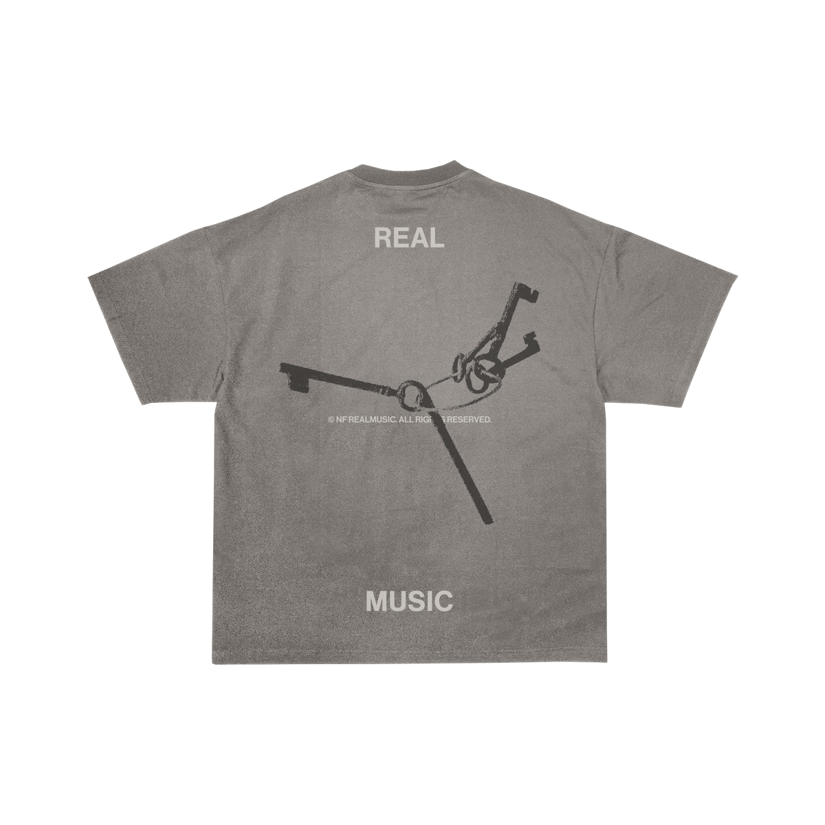 Grey "PERCEPTION" Keys T-Shirt | NFRealMusic